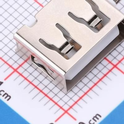 China Electrical connector HH HH-USB-DIP-001 featuring gold plating in mating area and high temperature thermoplastics for robust for sale