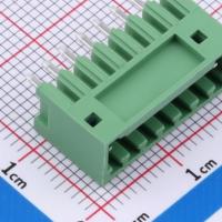 China Closed straight pin terminal block pluggable single row 2.54mm pitch rated 150V 5A HCTL HC2EDGVC-2.54-7P-V for sale