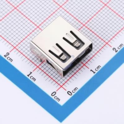 China HH HH USB SMT 003 SMT connector offering mechanical and electrical performance with gold plated contacts for sale