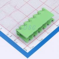 China HCTL HC2EDGR 5.08 6P V terminal block with PA66 UL94V 0 plastic body and brass nickel plated pins for sale