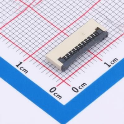 China Flip Cover Horizontal Connector HCTL XW10202-10R-00 with Copper Alloy Contacts and Durable LCP Housing Material for sale