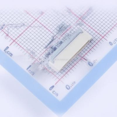 China Flat cable backflip connector low profile 20 contacts 05 pitch HCTL HC-FPC-05-20-24RLTAG PCB connection for sale