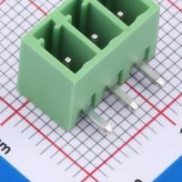 China Right angle pin header pluggable terminal block 3.81mm pitch 300V 8A single row HCTL HC15EDGRC-3.81-3P-V for sale