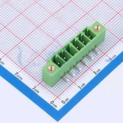 China HCTL HC15EDGRM 3.81 6P V plug in screw terminal block right angle pin rated voltage 300V current 8A for sale