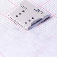 China MICRO SIM card holder with push mechanism HDGC K-DYX-003 featuring 135H height and CD pin design for sale