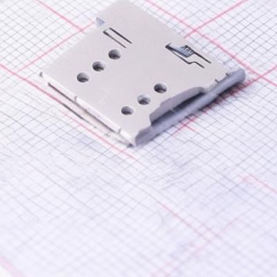 China MICRO SIM card holder with push mechanism HDGC K-DYX-003 featuring 135H height and CD pin design for sale