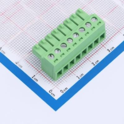 China HCTL HC15EDGK3818P V plug in terminal block with brass nickel plated pins PA66 UL94V0 body rated 300V 8A for sale