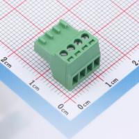 China Wire Connector Pluggable Terminal Block Female Socket with Screw Terminals HCTL HC2EDGK-2.54-4P-V Rated 150V 5A for sale