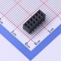 China Double Row Pin Header Surface Mount Connector HCTL PM200-2-06-S-4.3 Vertical Mounting Style for sale