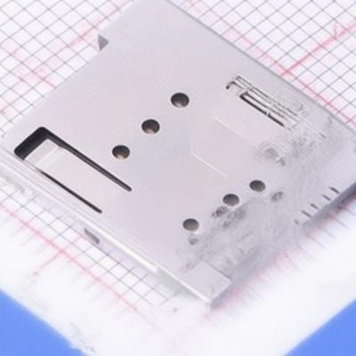 China HDGC K-DYX-006 MICRO SIM Card Connector Designed with PUSH 1.5H Mechanism and 8 1 Anti-card Insertion for sale
