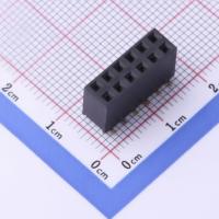China Plastic Height 85mm Double Row Pin Header Surface Mount SMT Model HCTL PM254-2-06-S-8.5 for Electronic for sale
