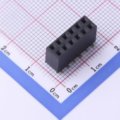 China Plastic Height 85mm Double Row Pin Header Surface Mount SMT Model HCTL PM254-2-06-S-8.5 for Electronic for sale