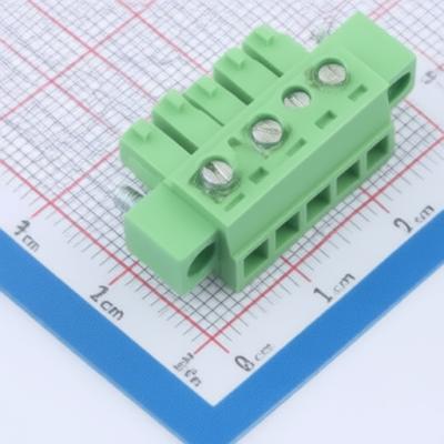 China 3.81mm Pitch Screw Terminal Block Pluggable Female Socket Rated 300V 8A Wire Connector HCTL HC15EDGKM-3.81-5P-V for sale