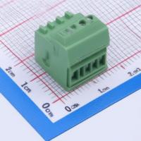 China Wire connection terminal block pluggable female connector screw terminals 2.54mm pitch HCTL HC2EDGK-2.54-5P-V rated 150V 5A for sale