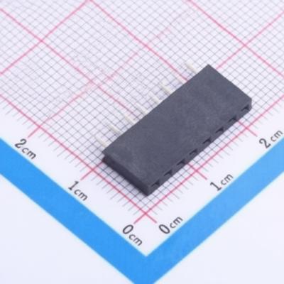 China 2.54mm Pitch Single Row Header Straight Pin Plastic Height 85mm HCTL PM254-1-08-Z-8.5 Connector for sale