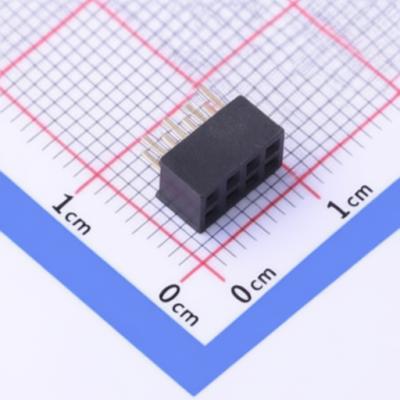 China Electronic Connector Component Double Row Pin Header HCTL PM200-2-04-Z-4.3 Straight Pin for sale