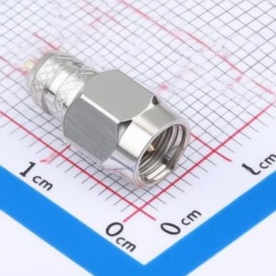 China Durable SMA Male Plug RF Connector Assembly HJ Tech 2LC15PM010 Brass Nickel Gold Plated for Antenna for sale