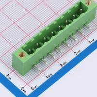 China Single row pluggable terminal block screw termination right angle pin rated 15A 300V HCTL HC2EDGRM-5.08-8P-V for sale