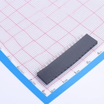 China Single Row Header 2.54mm Pitch Straight Pins Plastic Height 8.5mm Part Number HCTL PM254-1-17-Z-8.5 for sale