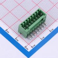China Single row pluggable terminal block with brass nickel plated pins HCTL HC2EDGRC2548PV 254mm pitch design for sale