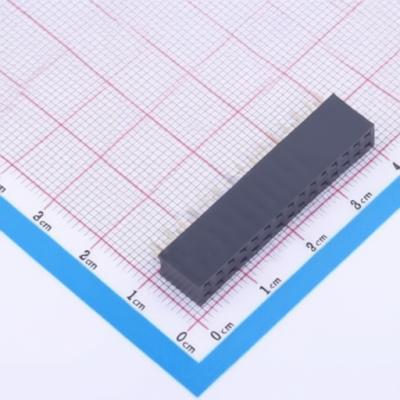 China Dual Row Straight Pin Header 254mm Pitch Plastic Height 85mm Electronic Component HCTL PM254-2-15-Z-8.5 for sale
