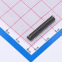 China Surface mount technology pin header HDGC HDGC127-PS2-19 with 1.27mm pitch and brass contact material for sale