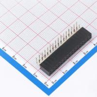 China Straight Pin Dual Row Pin Header 2.54mm Pitch HCTL PM254-2-16-W-8.5 Electronic Connector 8.5mm Height for sale