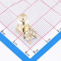 China Durable Brass Body PTFE Insulator Connector HJ Tech HJ SMA003 Featuring Gold Finish RoHS Certified for sale
