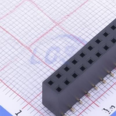 China SMT surface mount electronic dual row header 2.54mm pitch plastic height 8.5mm HCTL PM254-2-12-S-8.5 for sale