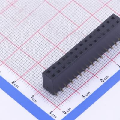 China Double row pin header HCTL PM254-2-15-S-8.5 surface mount type featuring 85mm plastic height for electronics assembly for sale