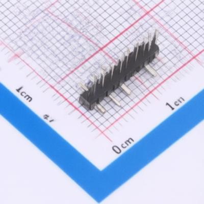 China Industrial electronic SMT pin header HDGC HDGC127-PS1-11 with 1.27mm pitch and nylon insulator material for sale