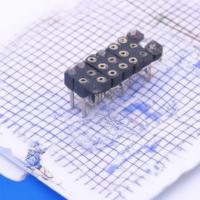 China Round Straight Pin Double Row Female Header Connector HCTL PM200-2-07-Z-3.0-C for Electronic Devices for sale