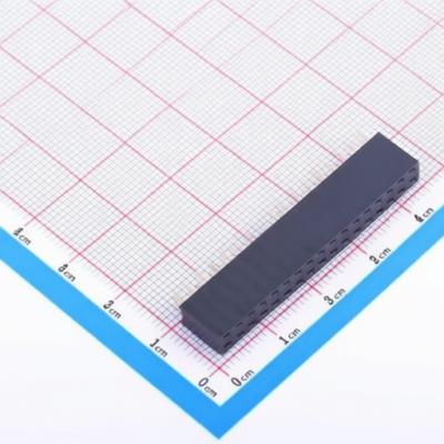 China 2.54mm Pitch Dual Row Pin Header Plastic Height 8.5mm Length 11.7mm HCTL PM254-2-17-Z-8.5 Connector for sale