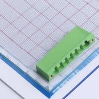 China Single row plug in terminal block HCTL HC2EDGVM 5.08 7P V with PA66 UL94V 0 housing and brass pins for sale