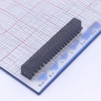 China 2.54mm pitch dual row surface mount pin header HCTL PM254-2-16-S-8.5 with 8.5mm plastic height for sale