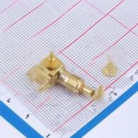 China Four pin plug in wiring 90 degree SMA female connector brass gold plated for OD1.13 cable HJ Tech 2LC15SF313 for sale
