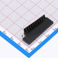 China Electronic Connector 2.54mm Pitch Single Row Header Bent Pin Plastic Height 85 HCTL PM254-1-13-W-8.5 for sale