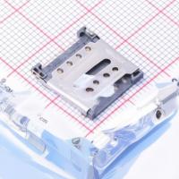 China MICRO SIM connector featuring 8 pins and 1 5H 1 to 1 flip top design HDGC K-DYX-005 for technology for sale