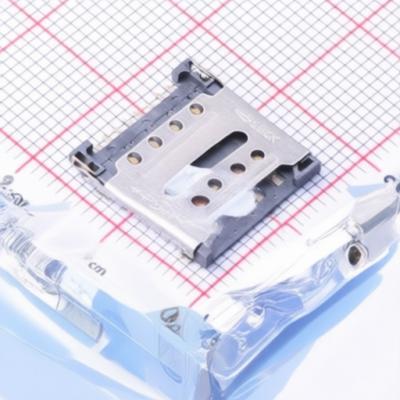China MICRO SIM connector featuring 8 pins and 1 5H 1 to 1 flip top design HDGC K-DYX-005 for technology for sale