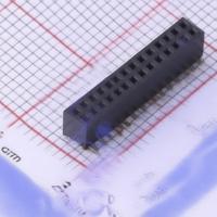 China Double Row Female Header SMT Connector HCTL PM127-2-13-S-4.3 with 1.27 Millimeter Pitch PA6T Material for sale