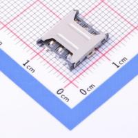 China sim card holder 6 pin design with 135 millimeter height featuring locating posts HDGC K DYX 004 model for sale