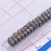 China Double Row Round Pin Female Connector HCTL PM254-2-17-3.0-C Plastic Height 3.0mm Connector Component for sale