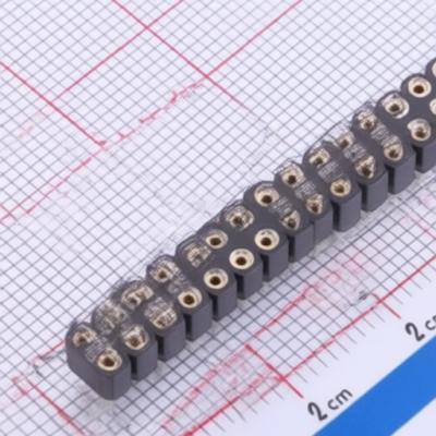 China Double Row Round Pin Female Connector HCTL PM254-2-17-3.0-C Plastic Height 3.0mm Connector Component for sale