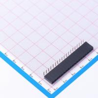 China Single Row Header Connector 2.54mm Pitch HCTL PM254-1-19-W-8.5 Right Angle Pin Electronic Component for sale