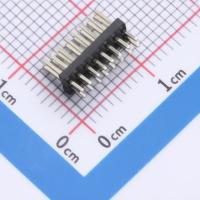 China PCB layout connector HDGC HDGC127-PZ2-08 with 1.27mm pitch gold plating and PA6T insulator material for sale
