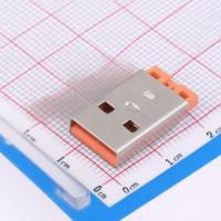 China Copper alloy contact gold plated mating area USB A connector HJ Tech 2LS00P0015 with iron shell and solder tail for sale