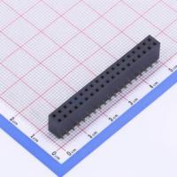 China Surface mount double row pin header plastic height 85 millimeters pitch 254 millimeters HCTL PM254-2-19-S-8.5 for sale