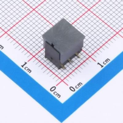 China Surface Mount Dual Row Header Connector 2.54mm Pitch HCTL PM254-2-03-S-7.1-G0-R Tape Reel Packaging for sale