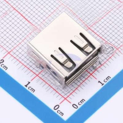 China Surface mount technology connector with copper alloy contacts and rohs compliance hh hh usb smt 002 for sale