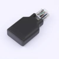 China Black USB to RJ45 Cable Assembly HJ Tech 3C0000Q03-087 with UV Resistant PVC and Heat Shrink Tubing for sale